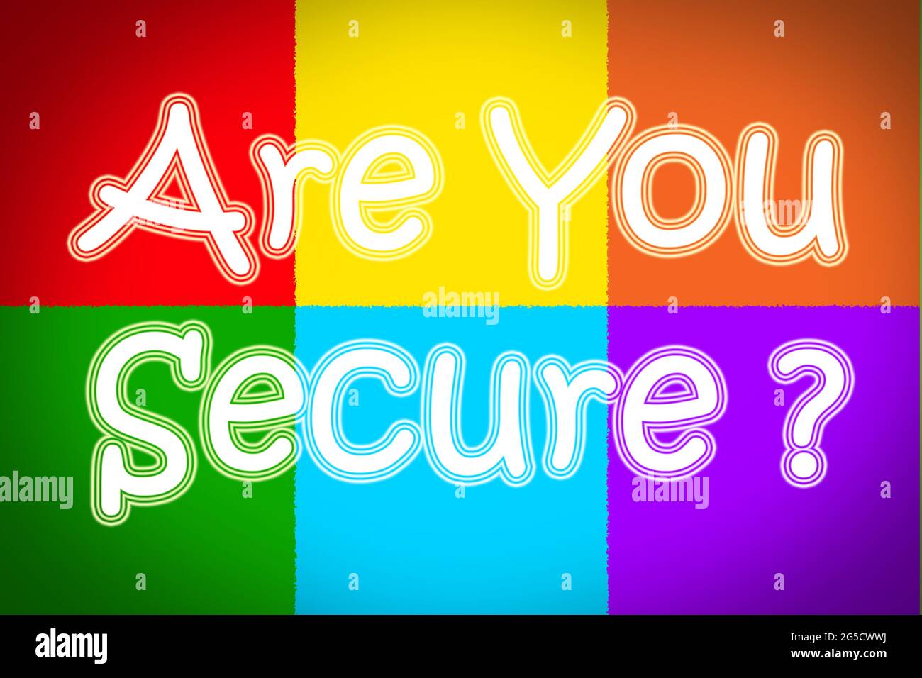 Are You Secure Concept text Stock Photo - Alamy