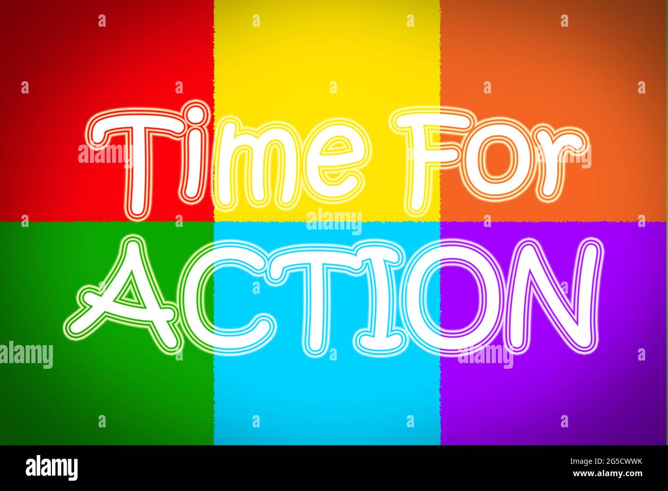 Time For Action Concept text Stock Photo - Alamy