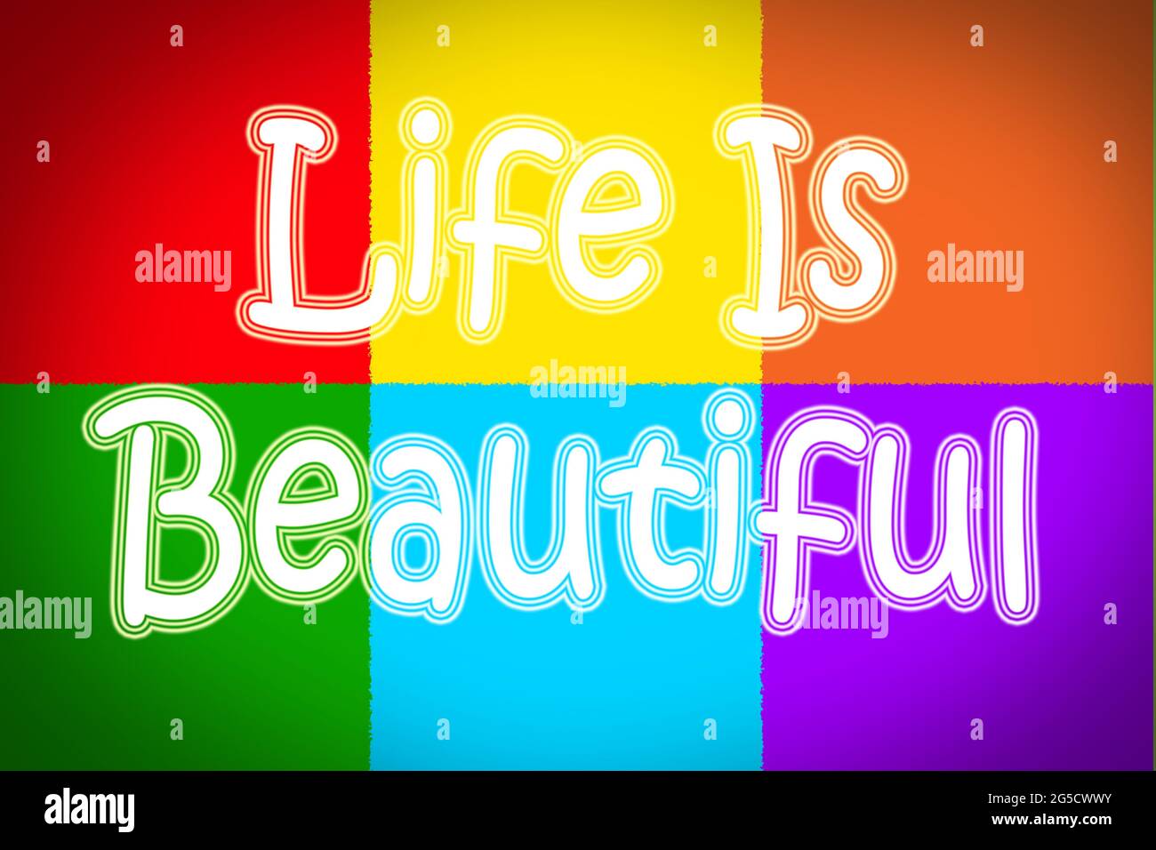 Life Is Beautiful Concept text Stock Photo - Alamy