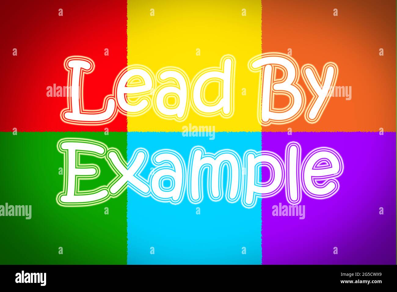 Lead By Example Concept text on background Stock Photo - Alamy