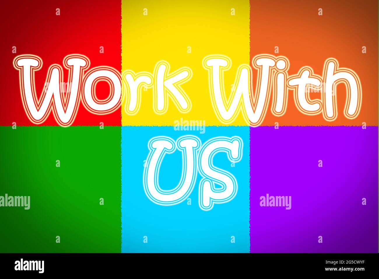 Work With Us Concept text Stock Photo - Alamy