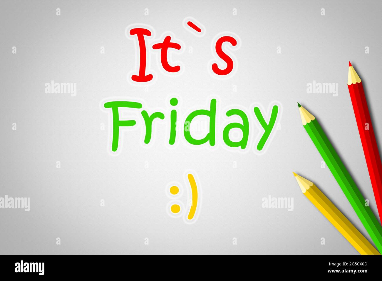 It's Friday Concept Stock Photo - Alamy