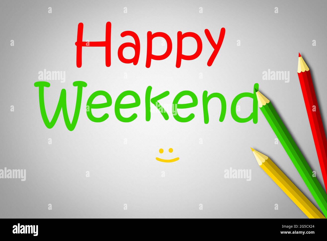 Happy Weekend blackboard Stock Photo - Alamy