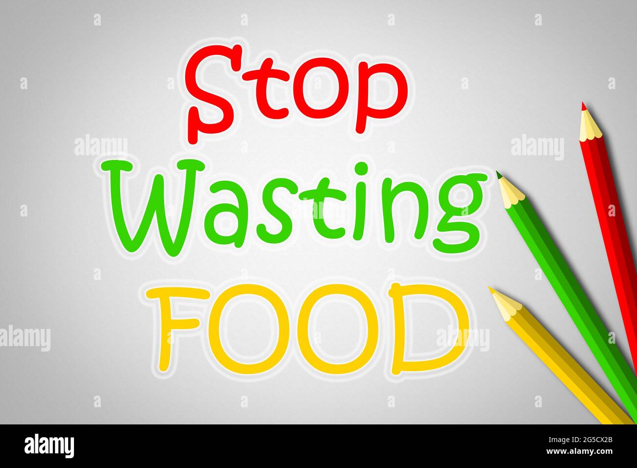 Stop Wasting Food Concept Stock Photo - Alamy