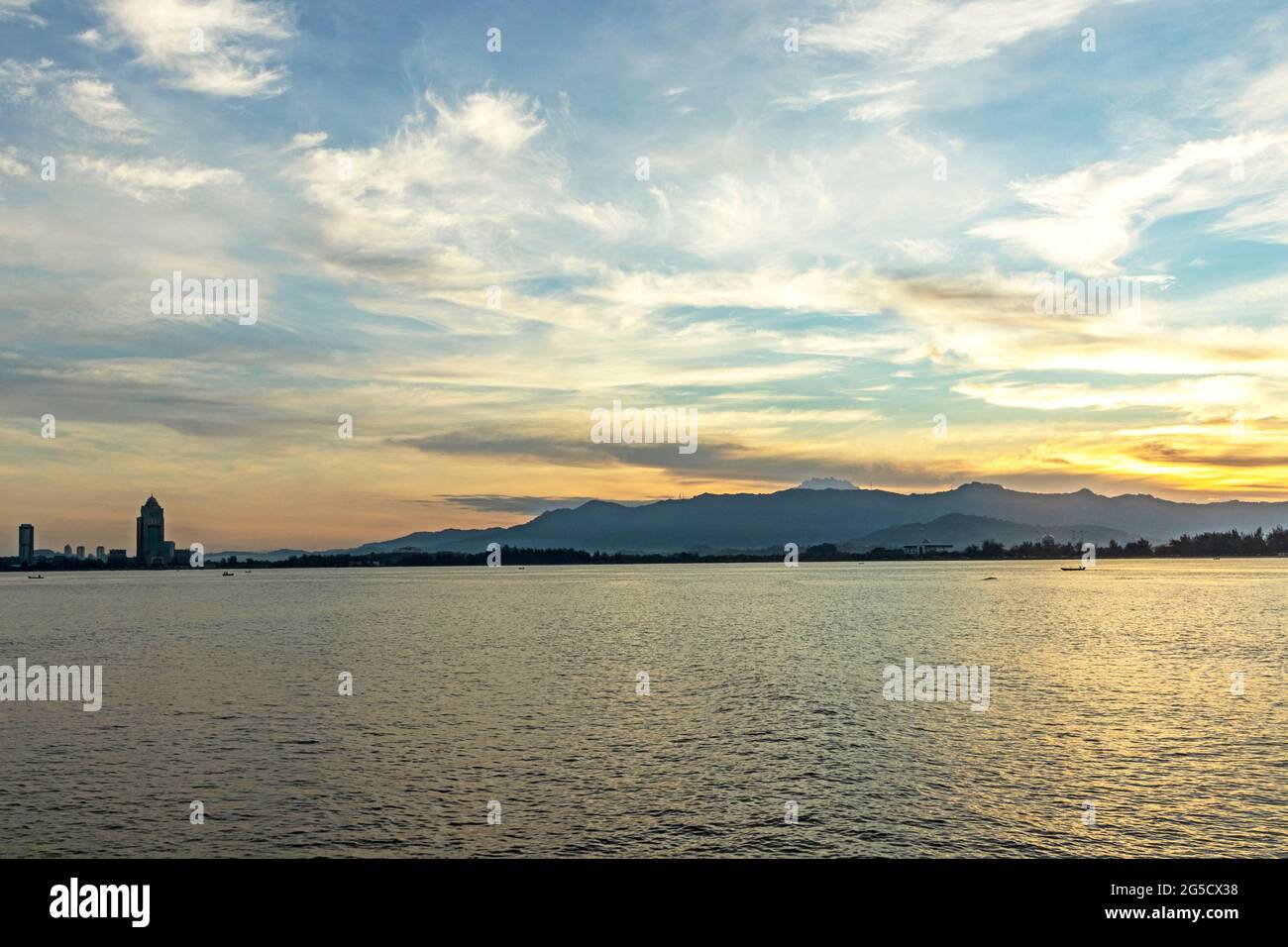 Likas bay sunrise Kota Kinabalu Sabah Borneo Malaysia Stock Photo - Alamy