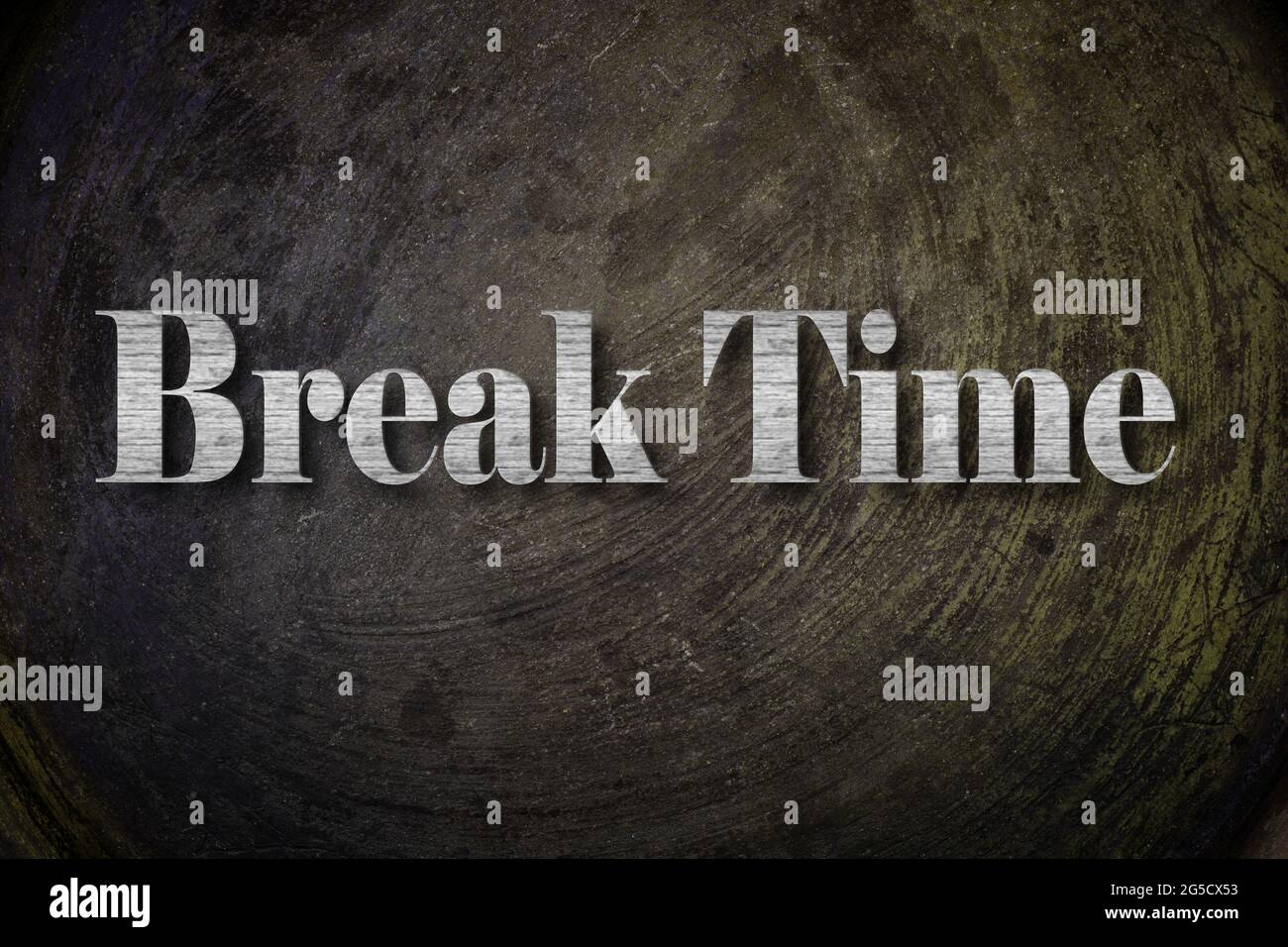 Break Time, background with text Stock Photo - Alamy