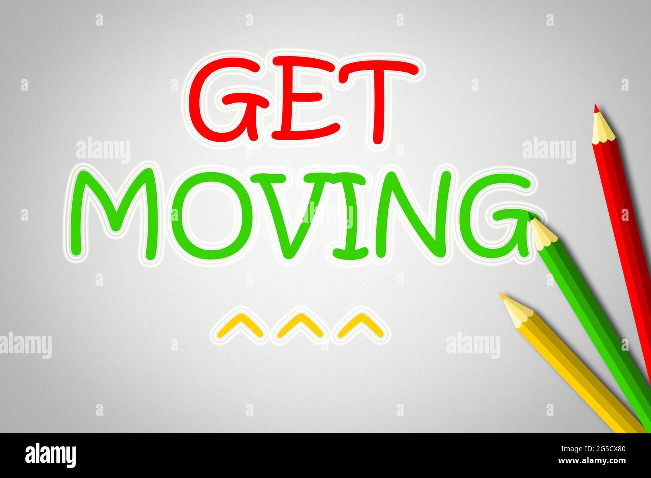 Get Moving Concept text on background Stock Photo - Alamy