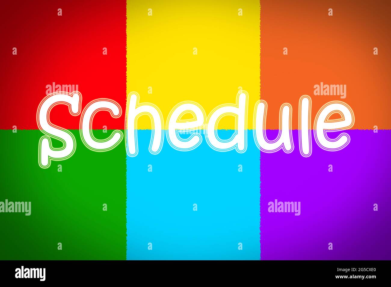 Schedule Concept text on background Stock Photo - Alamy