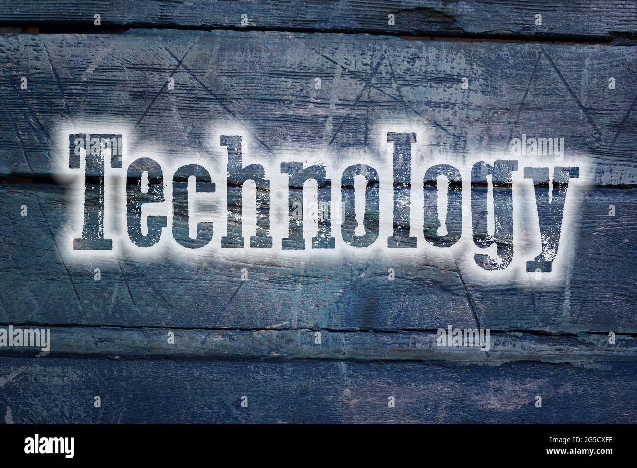 Technology Concept text on background Stock Photo - Alamy