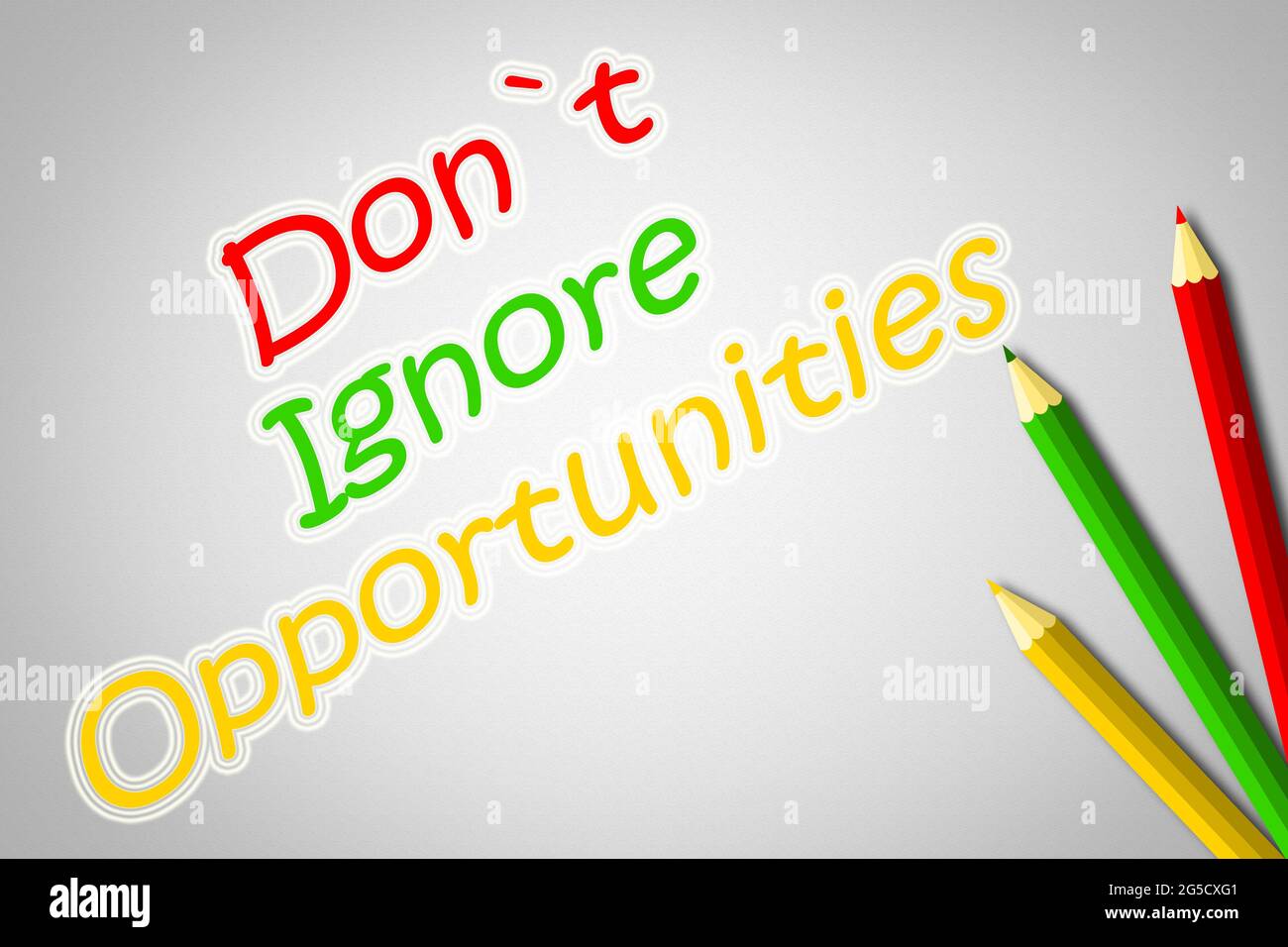 Do not Ignore Opportunities text on background Stock Photo - Alamy