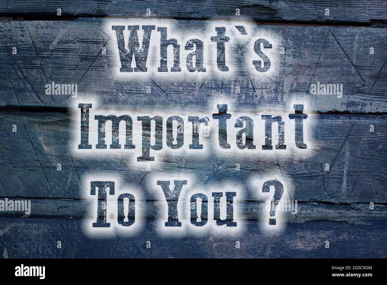 What Is Important To You Concept text on background Stock Photo - Alamy