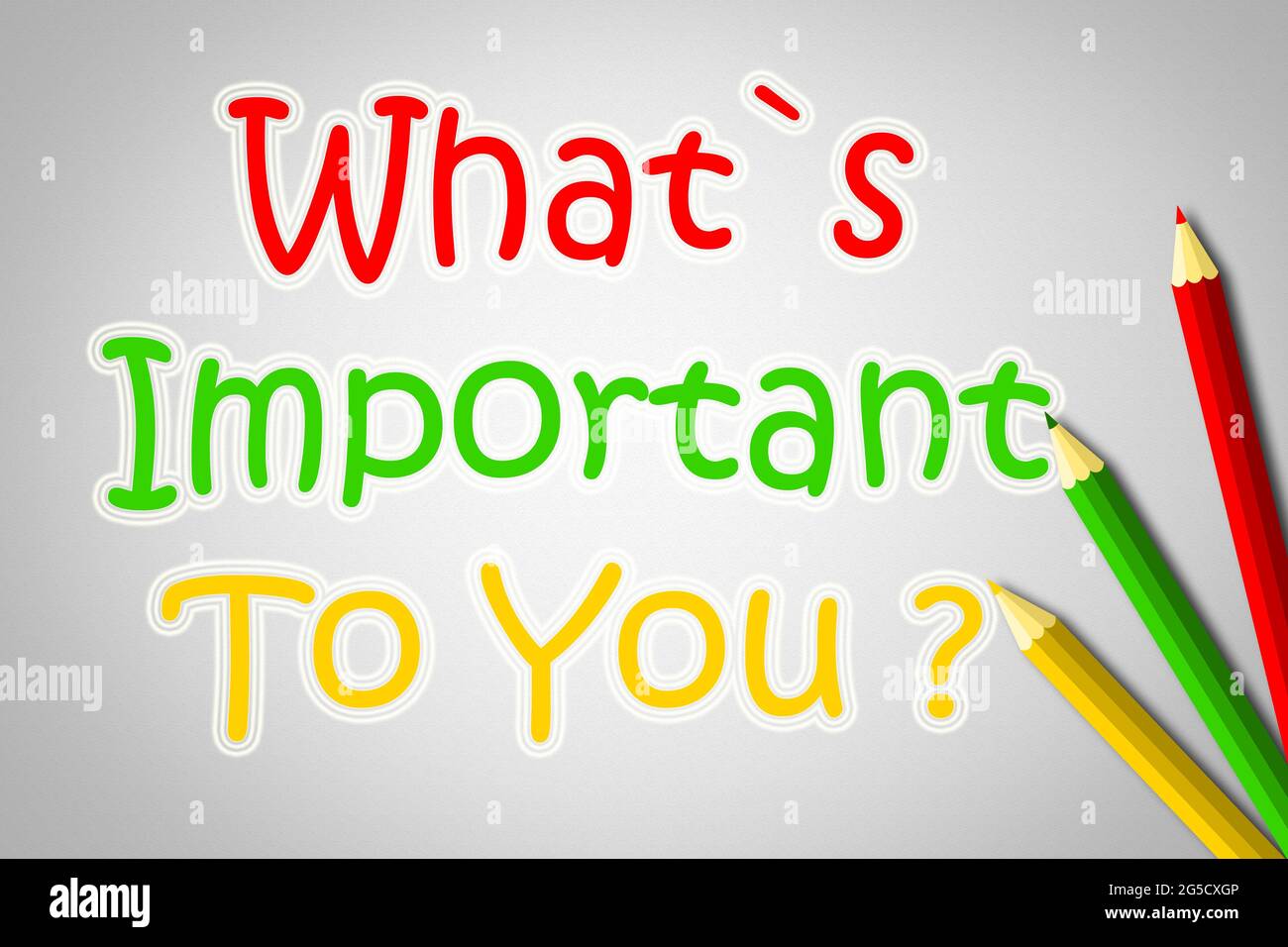 What Is Important To You Concept text on background Stock Photo - Alamy