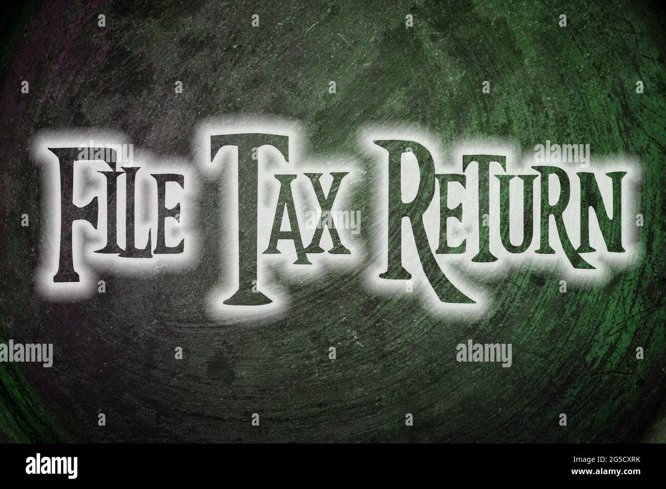 File Tax Return Concept text on background Stock Photo - Alamy