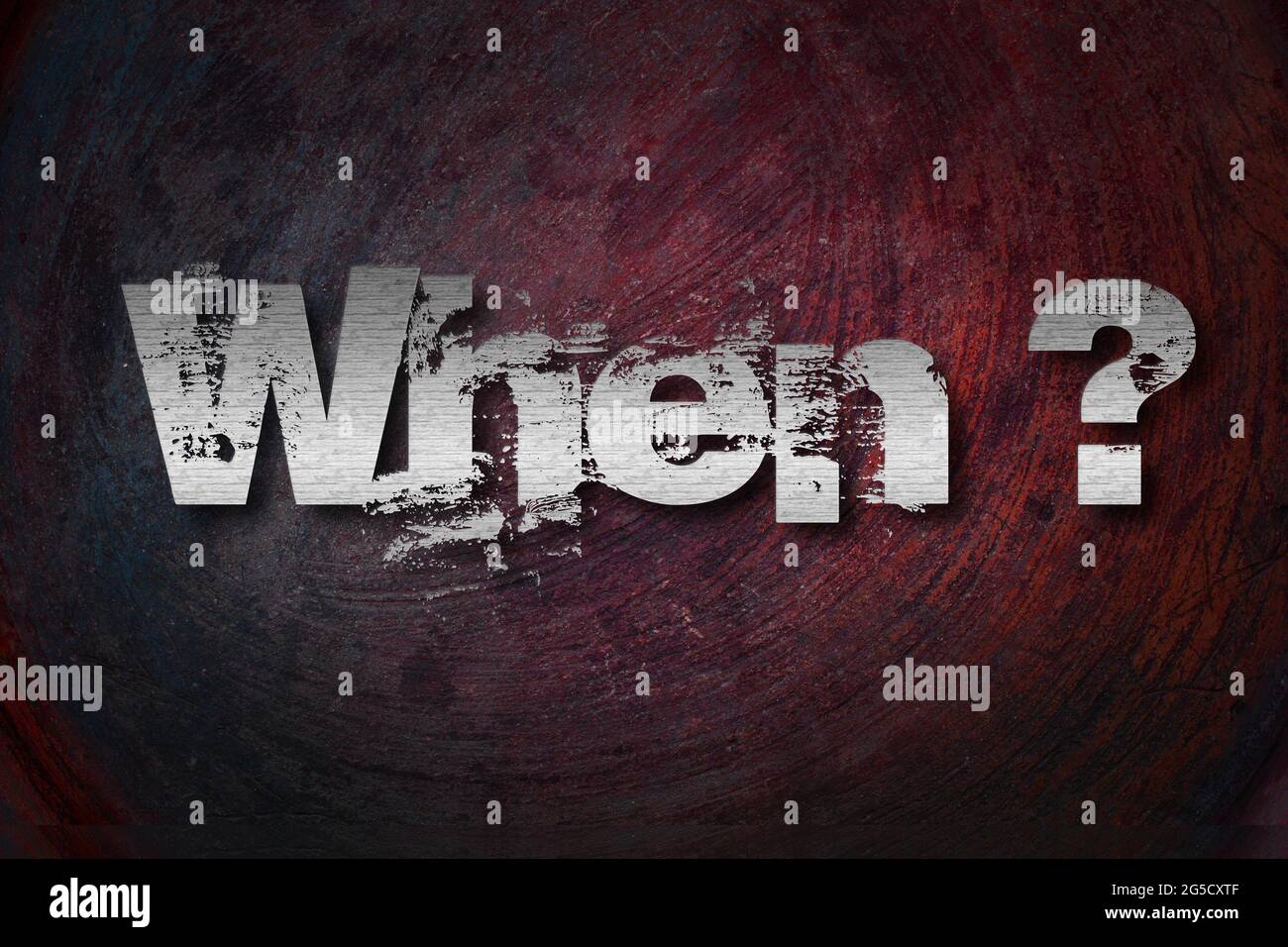 When Concept text on background Stock Photo - Alamy