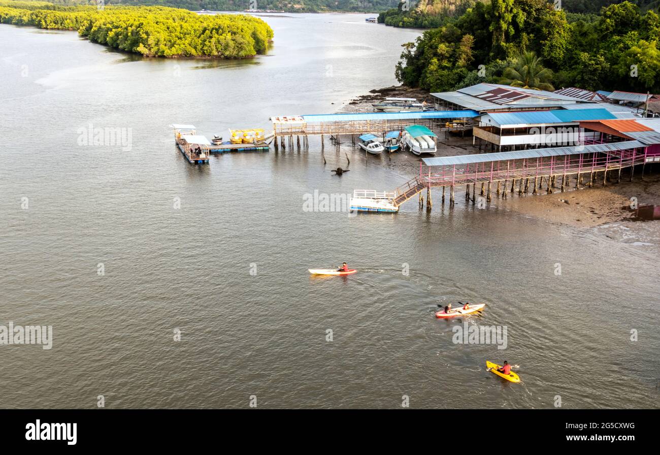 Sunset Mengkabong river Sabah Borneo Malaysia Stock Photo - Alamy
