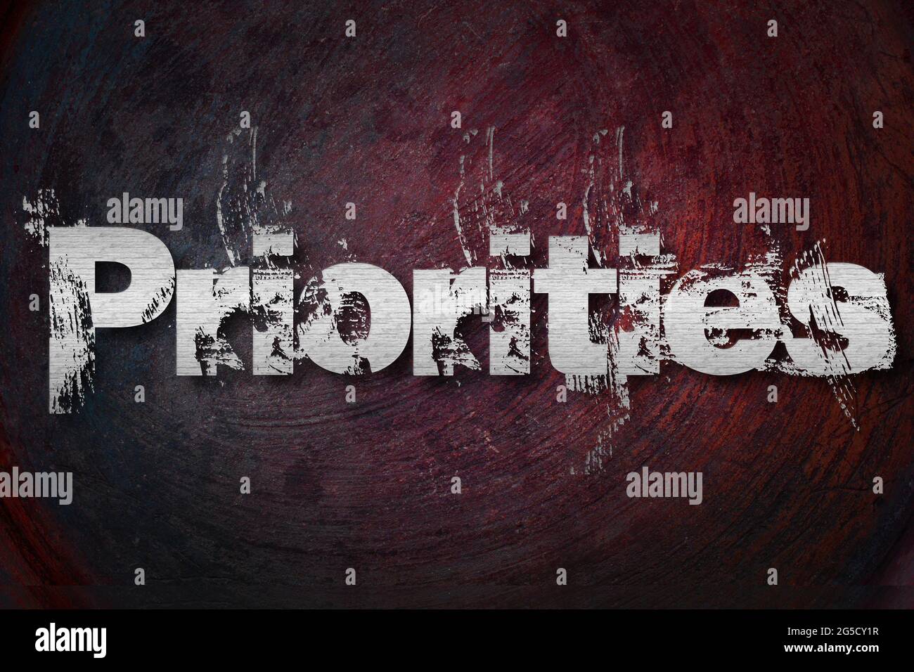 Priorities Concept text on background Stock Photo - Alamy