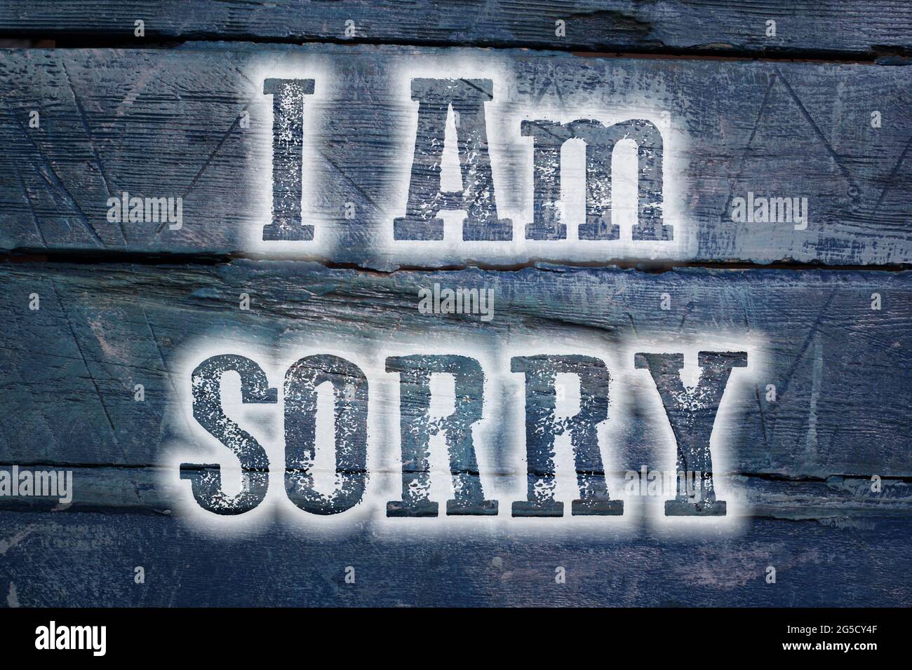 I Am Sorry Concept text on background Stock Photo - Alamy