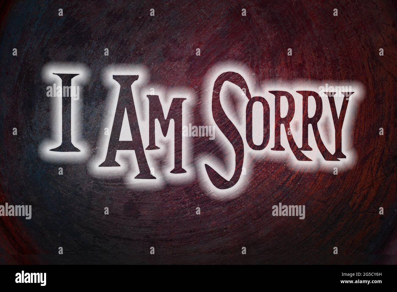 I Am Sorry Concept text on background Stock Photo - Alamy