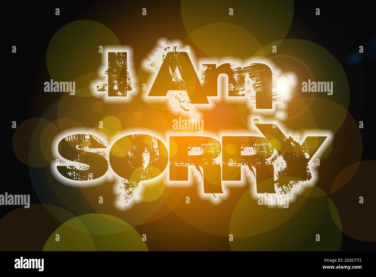 I Am Sorry Concept text on background Stock Photo - Alamy