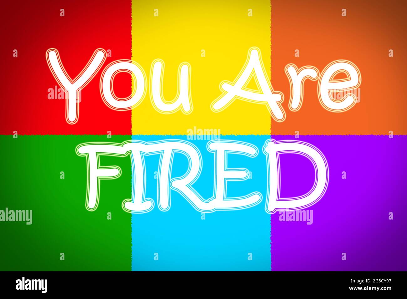 Fired text concept hi-res stock photography and images - Alamy
