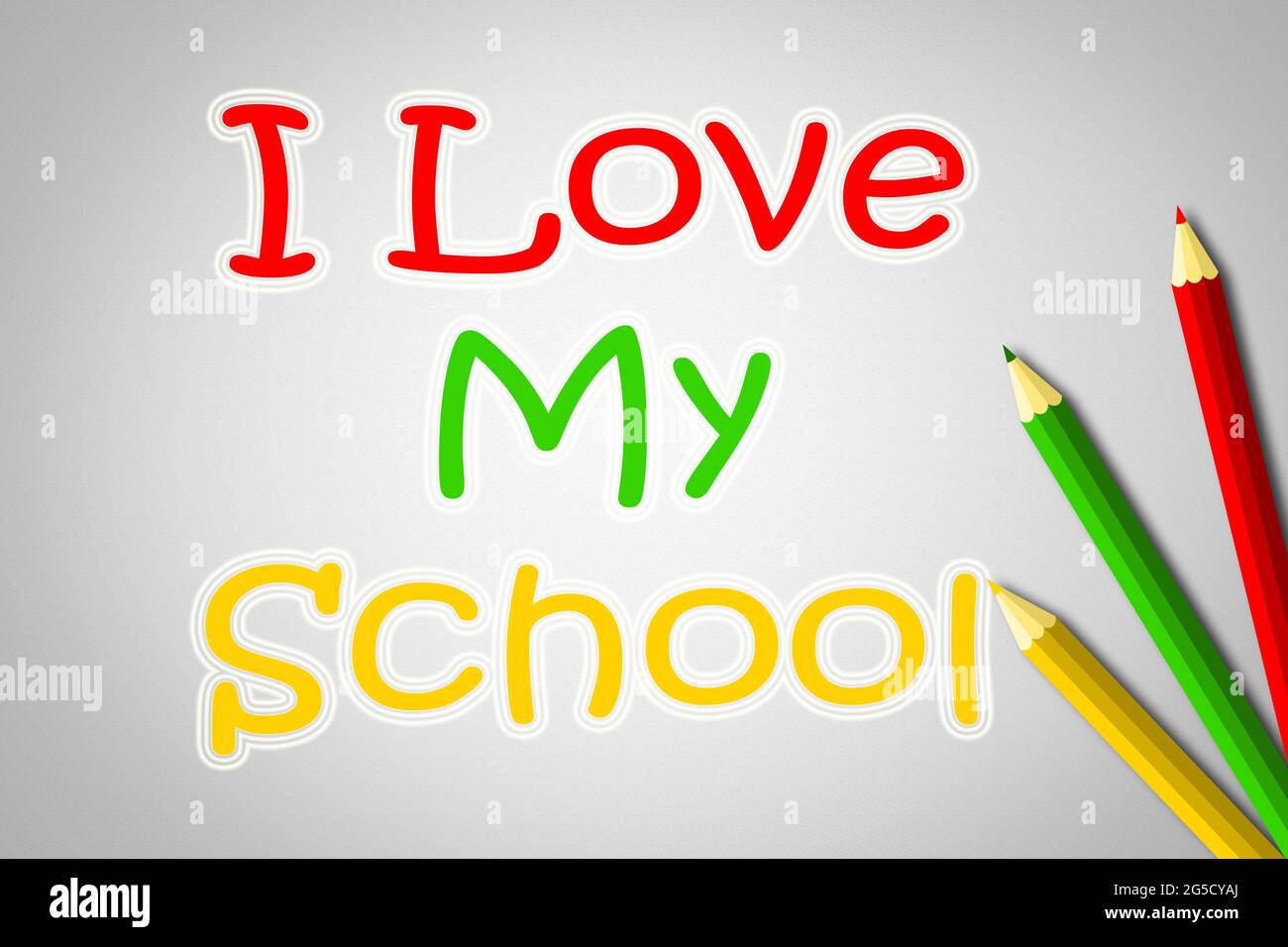 I love school hi-res stock photography and images - Alamy