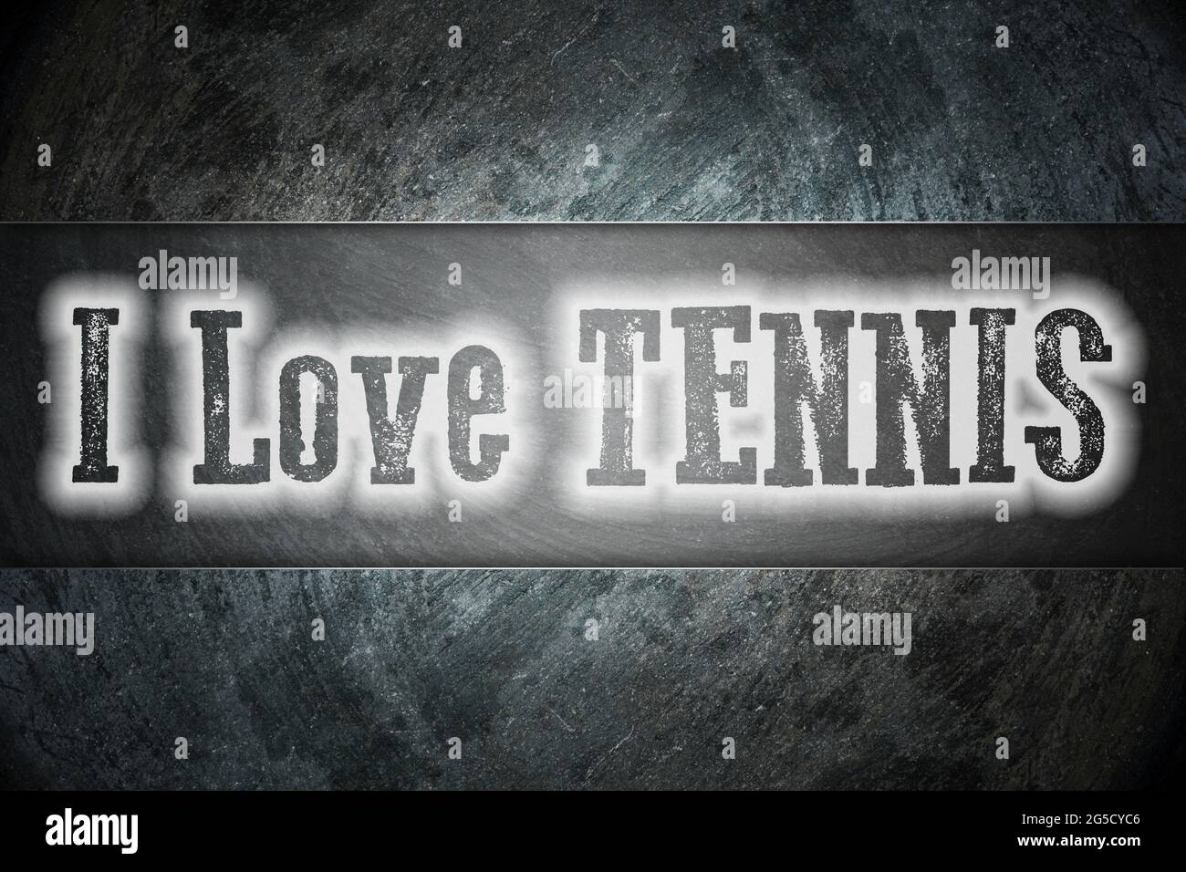 I Love Tennis Concept text on background Stock Photo - Alamy