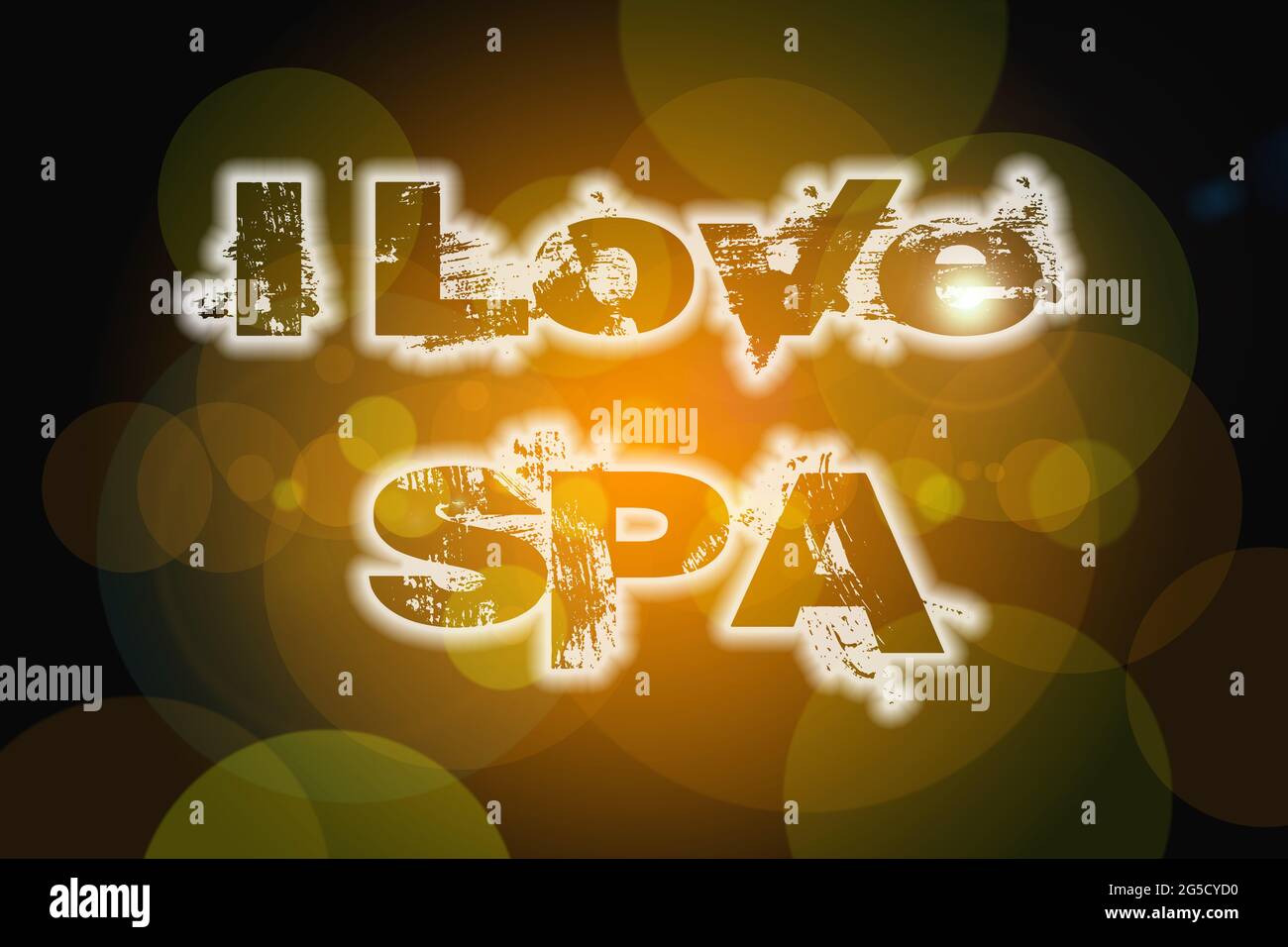 I Love Spa Concept text on background Stock Photo - Alamy