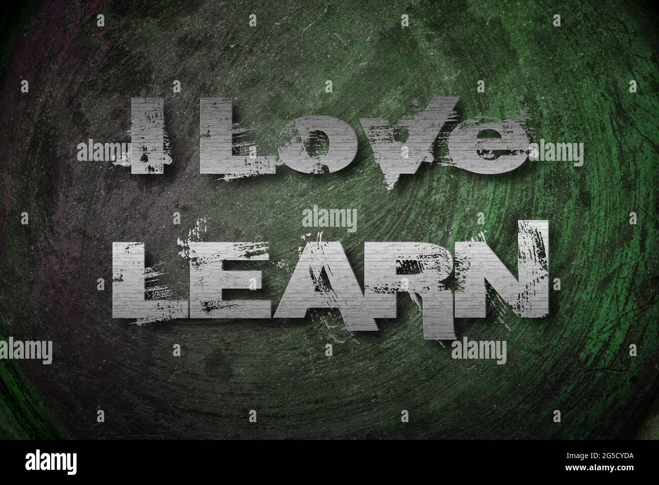 I Love Learn Concept text on background Stock Photo - Alamy