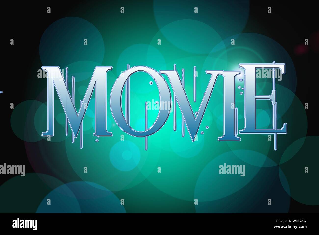 Movie word on vintage bokeh background, concept sign idea Stock Photo ...
