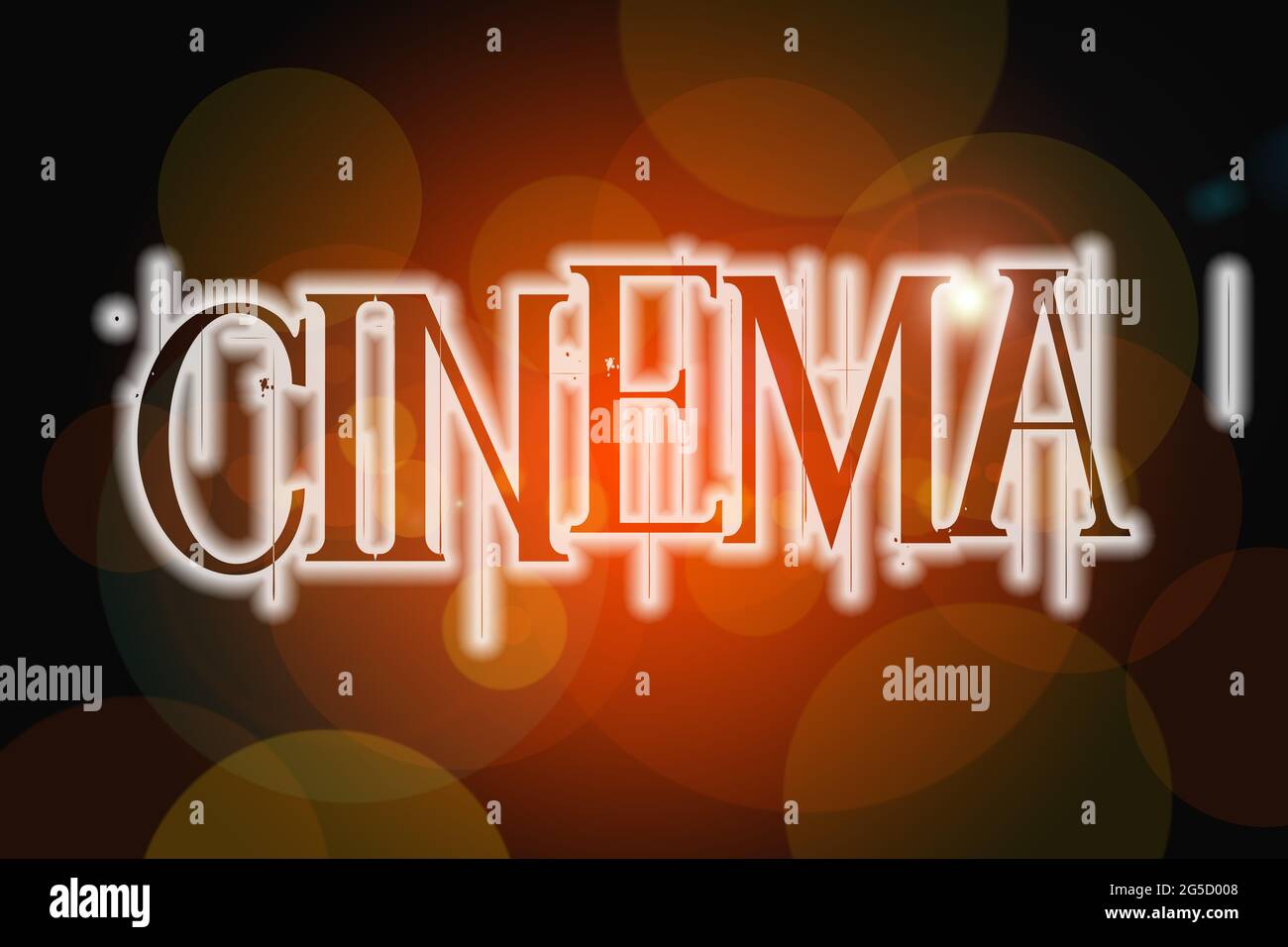 Cinema text effect hi-res stock photography and images - Alamy