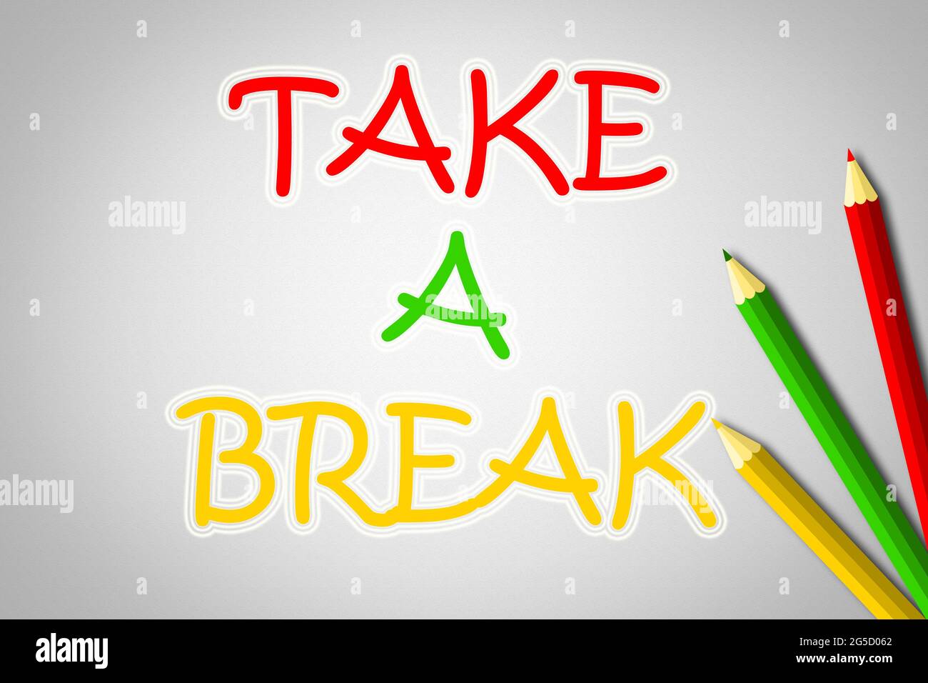 Take A Break Concept text on background Stock Photo - Alamy
