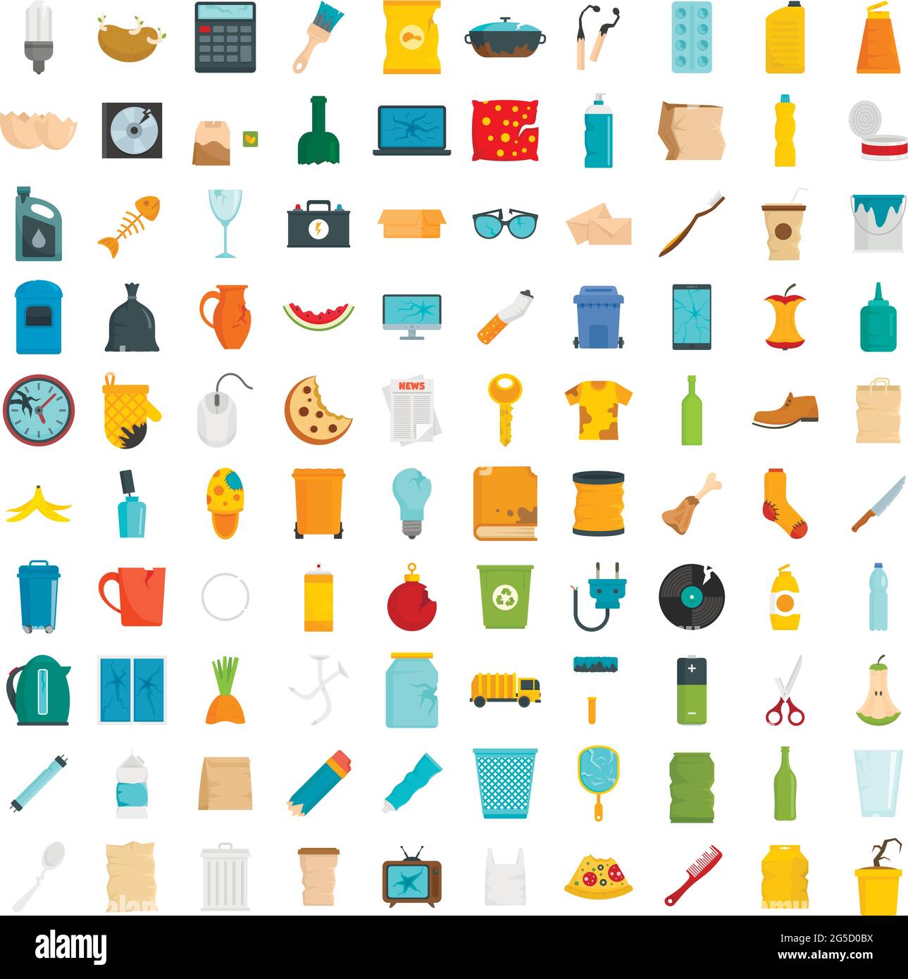 Set people sorting garbage Stock Vector Images - Alamy