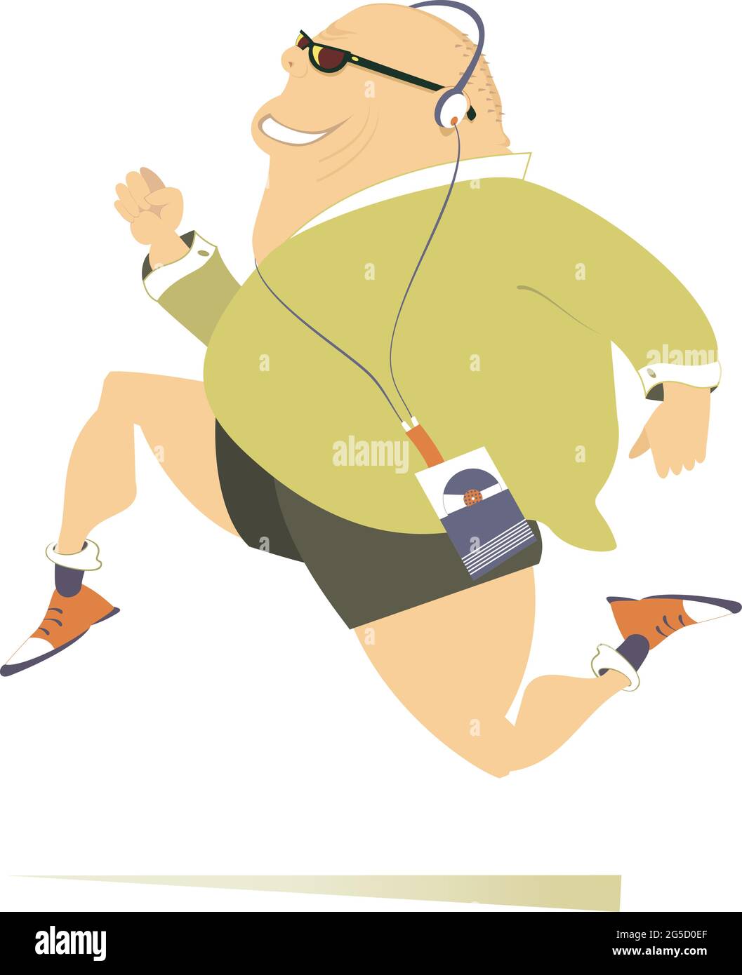 Fat Person Running Cartoon