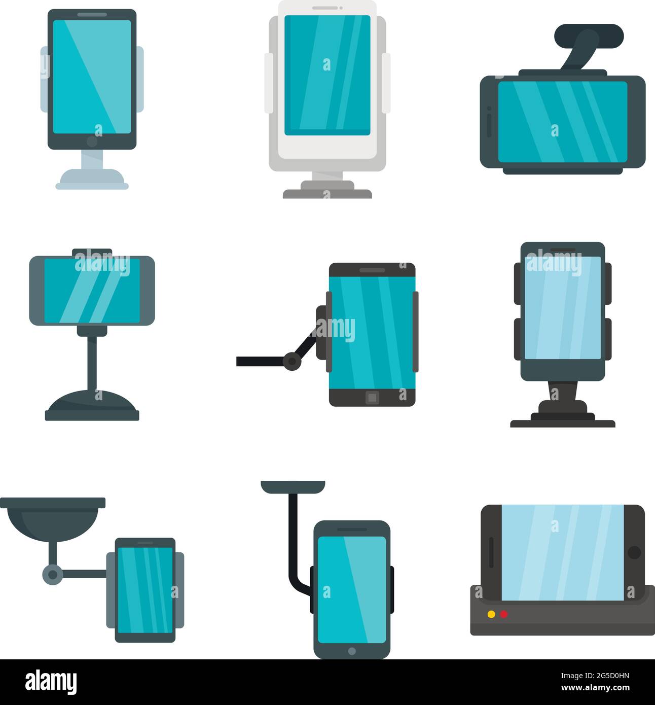 Mobile holder Stock Vector Images - Alamy