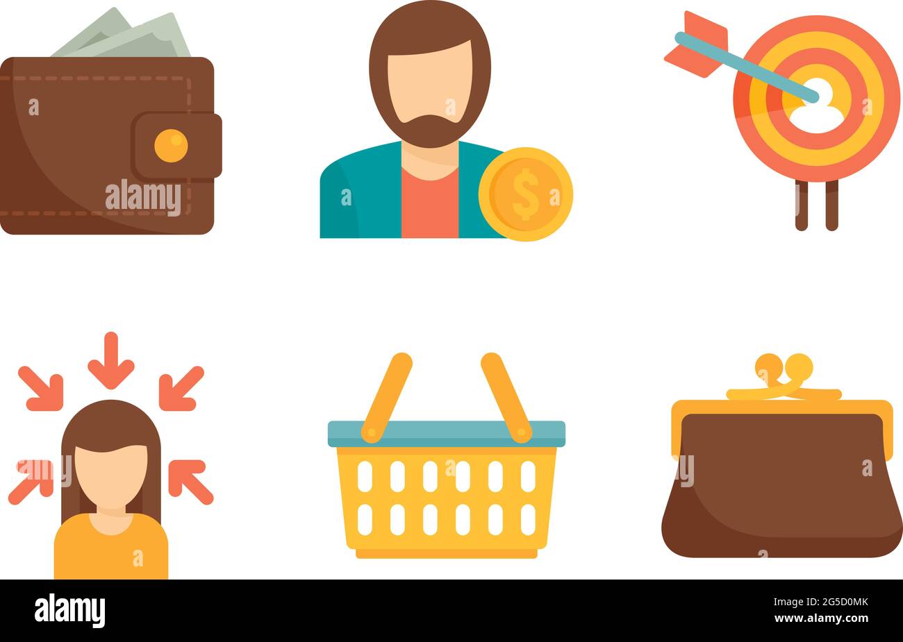 Buyer icons set flat vector isolated Stock Vector Image & Art - Alamy