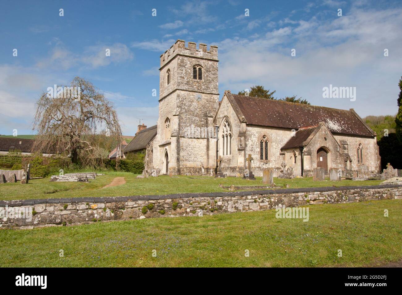 Codford St Mary's church originating from late 12th/13th century, with ...