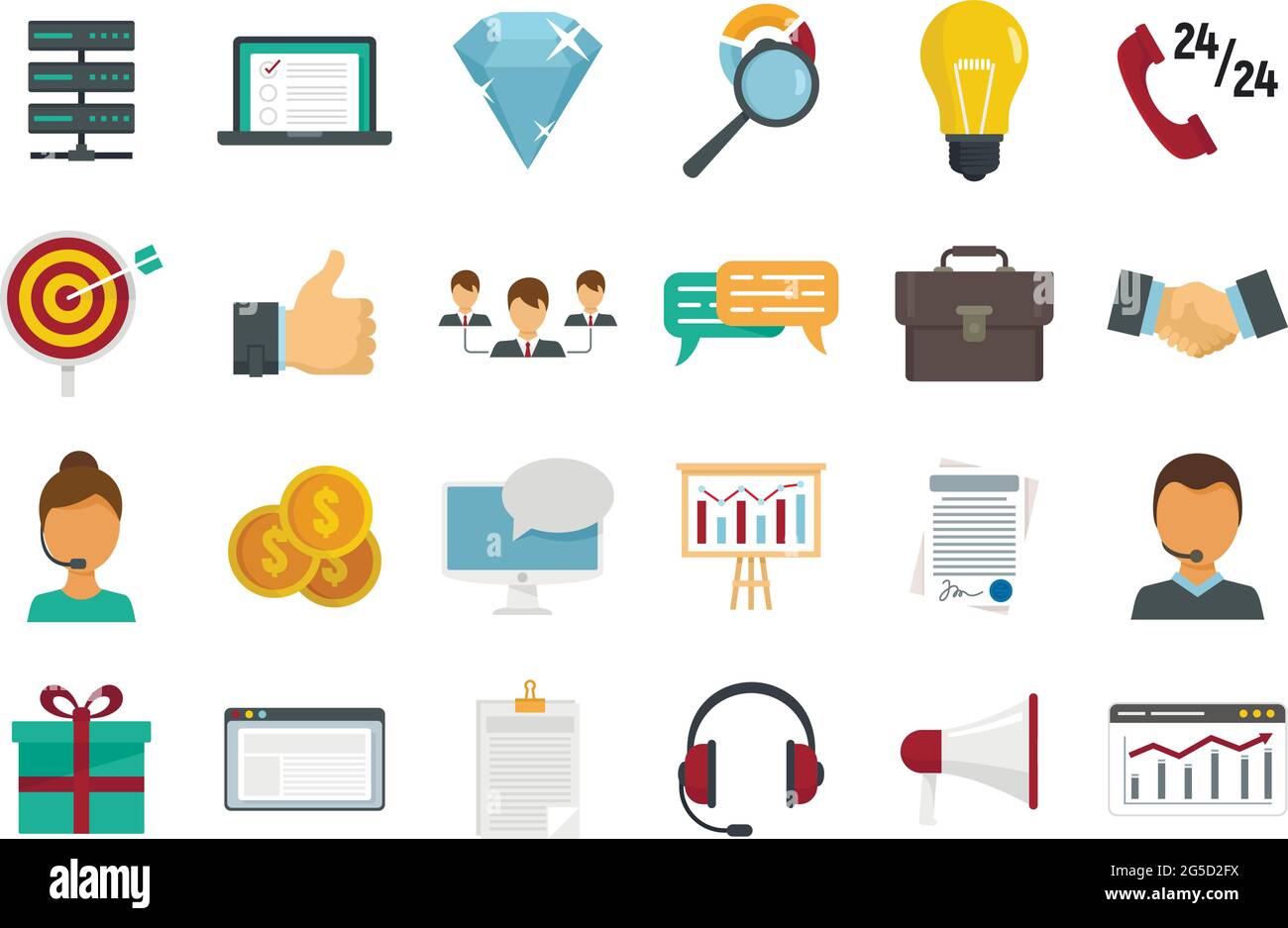 Crm customer relation management Stock Vector Images - Alamy