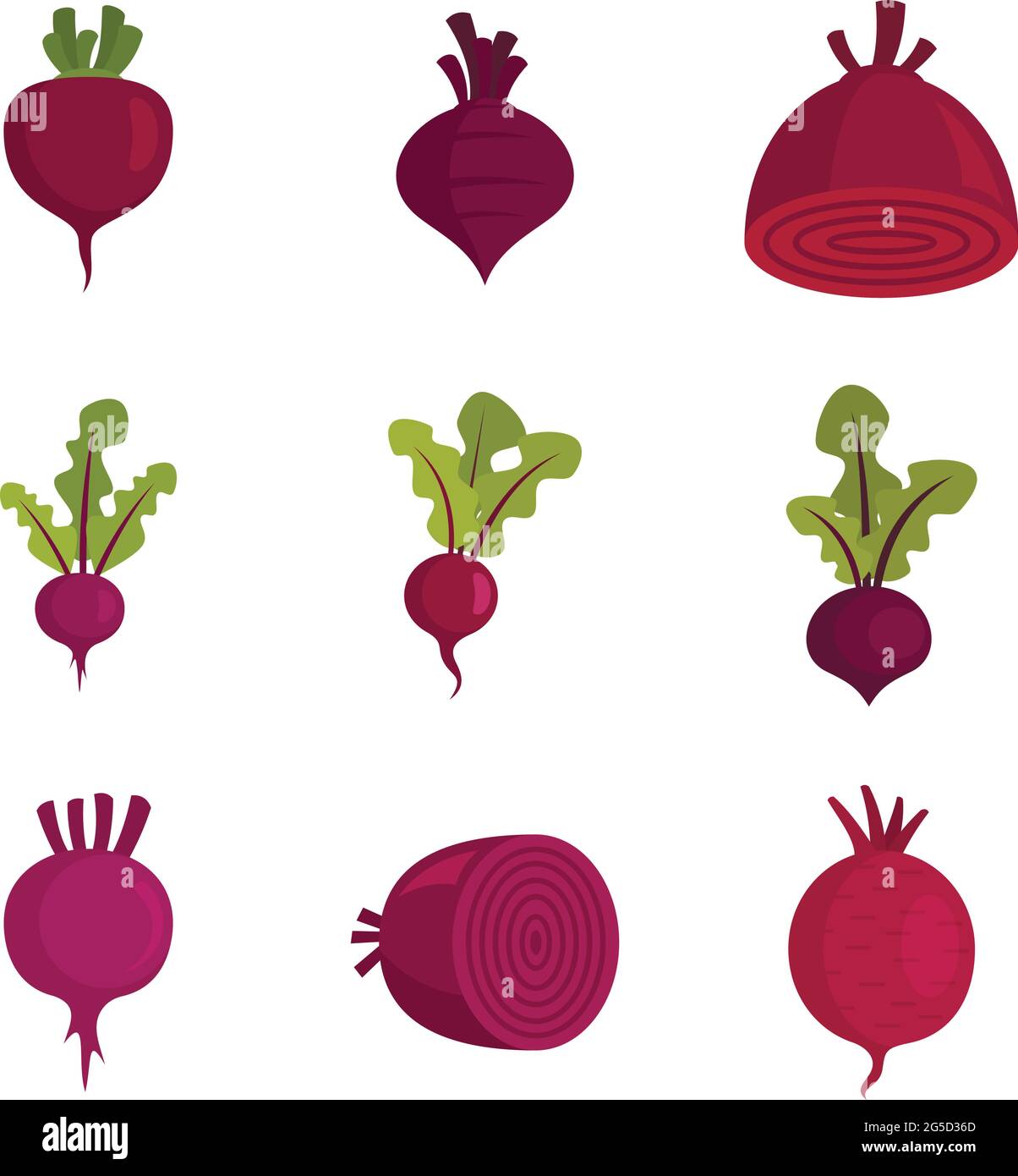 Beet growing isolated fresh Cut Out Stock Images & Pictures - Alamy