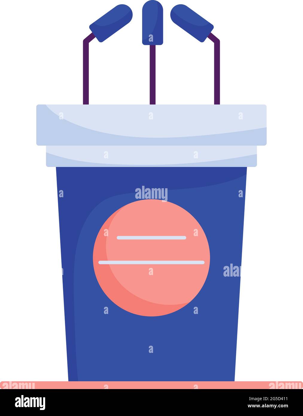 podium with microphones Stock Vector Image & Art - Alamy