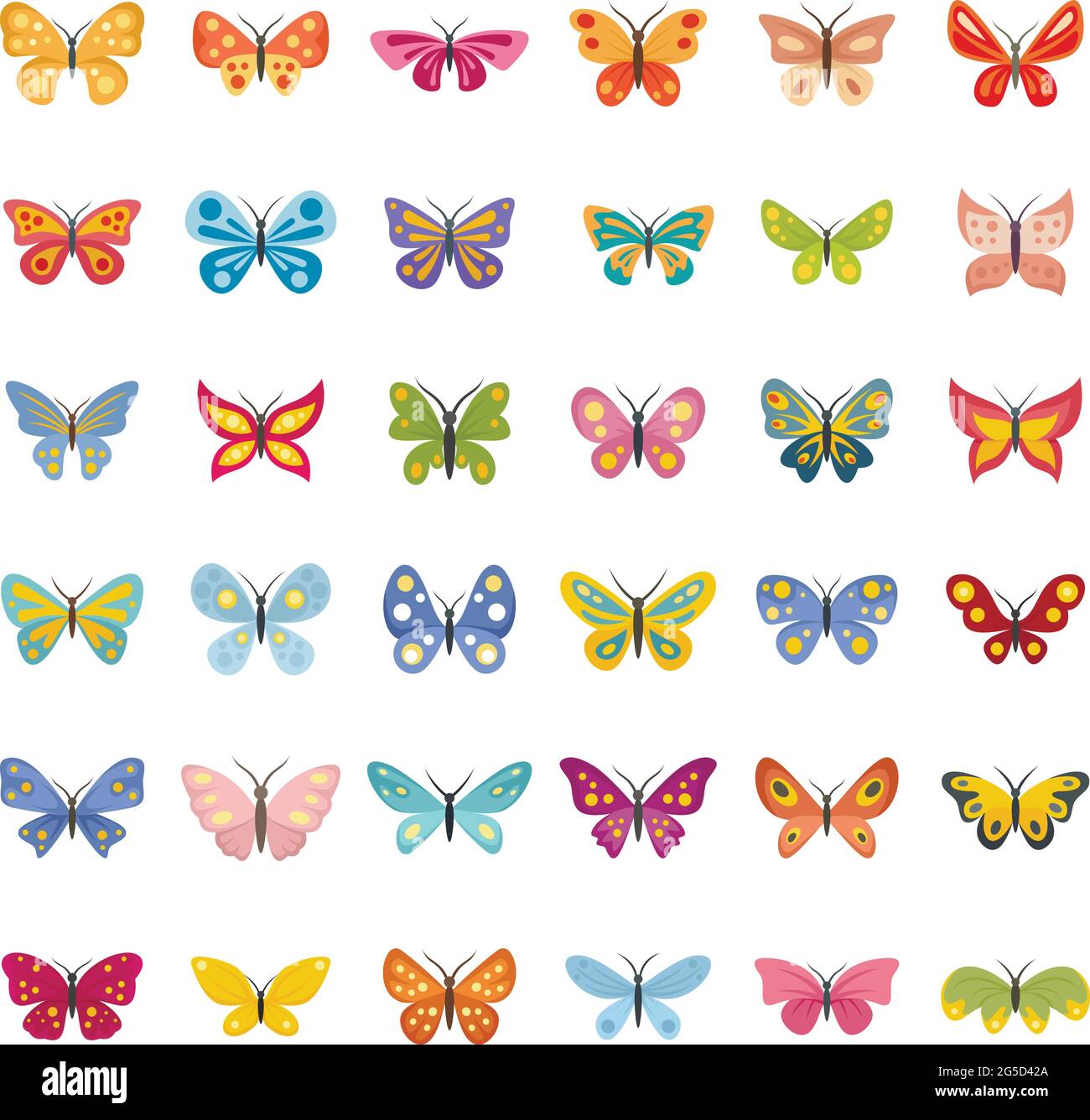 Butterfly icons hi-res stock photography and images - Alamy