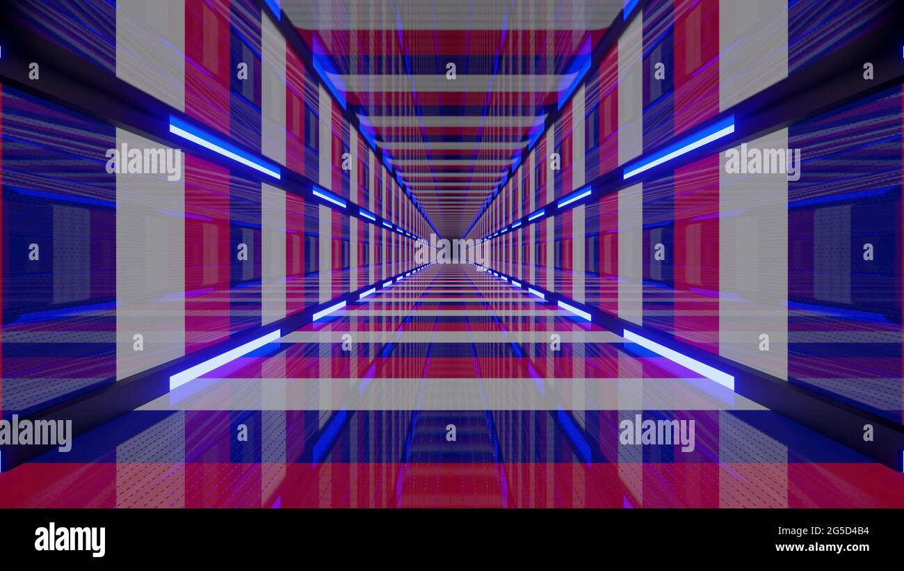 Vivid 4K UHD 3D illustration of France colored tunnel Stock Photo - Alamy