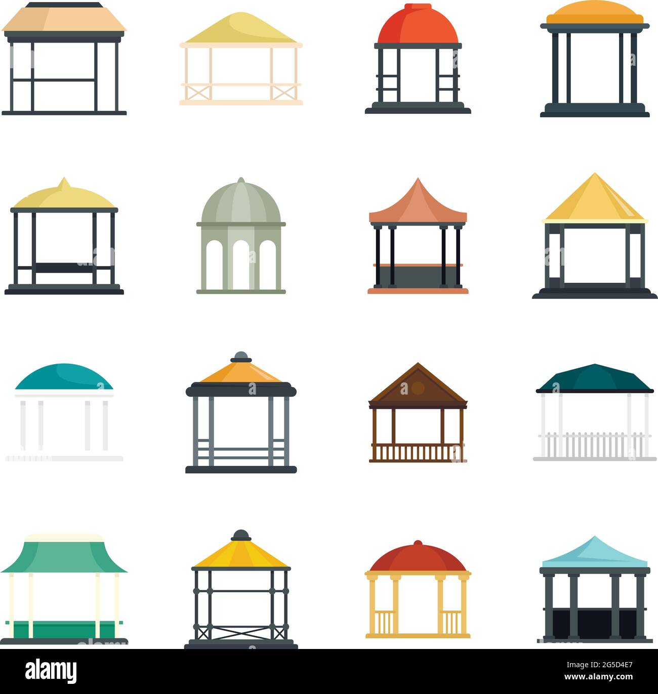 Gazebo icons set flat vector isolated Stock Vector Image & Art - Alamy Gazebo icons set flat vector isolated Stock Vector Image & Art - Alamy