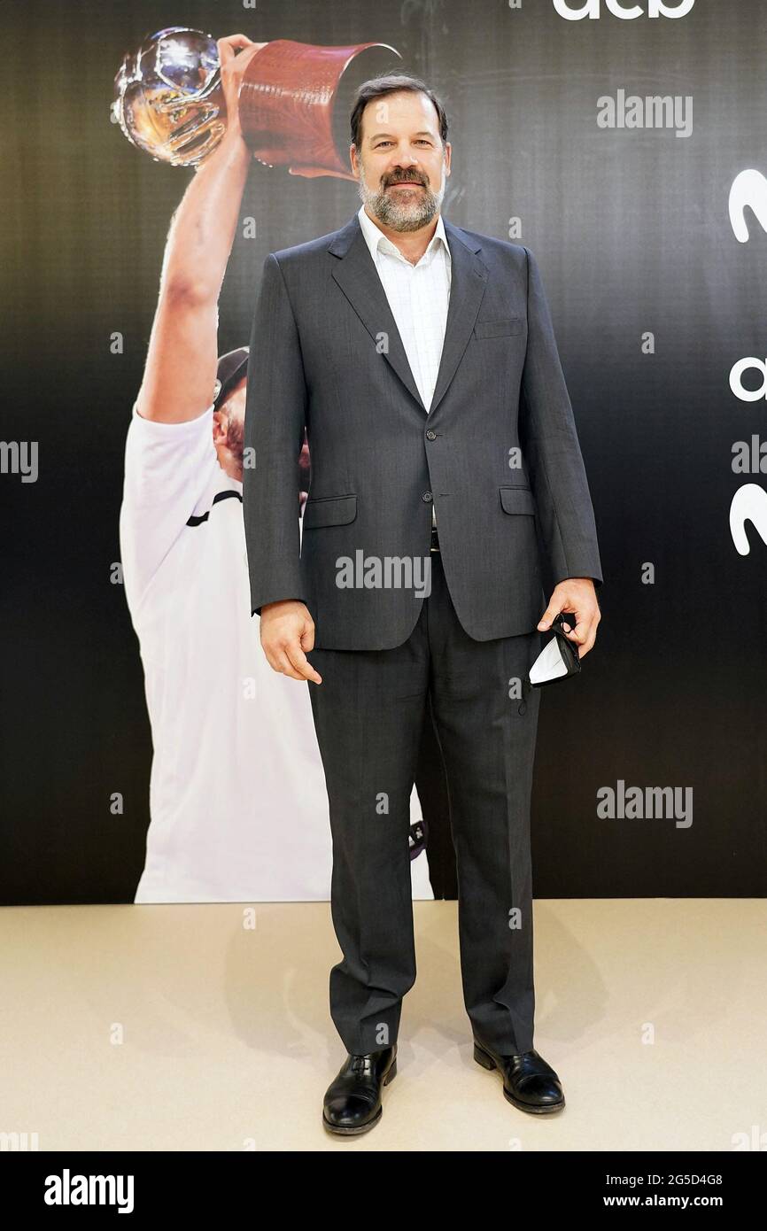 Madrid, Spain. 26th June, 2021. Former basketball player Alfonso Reyes ...
