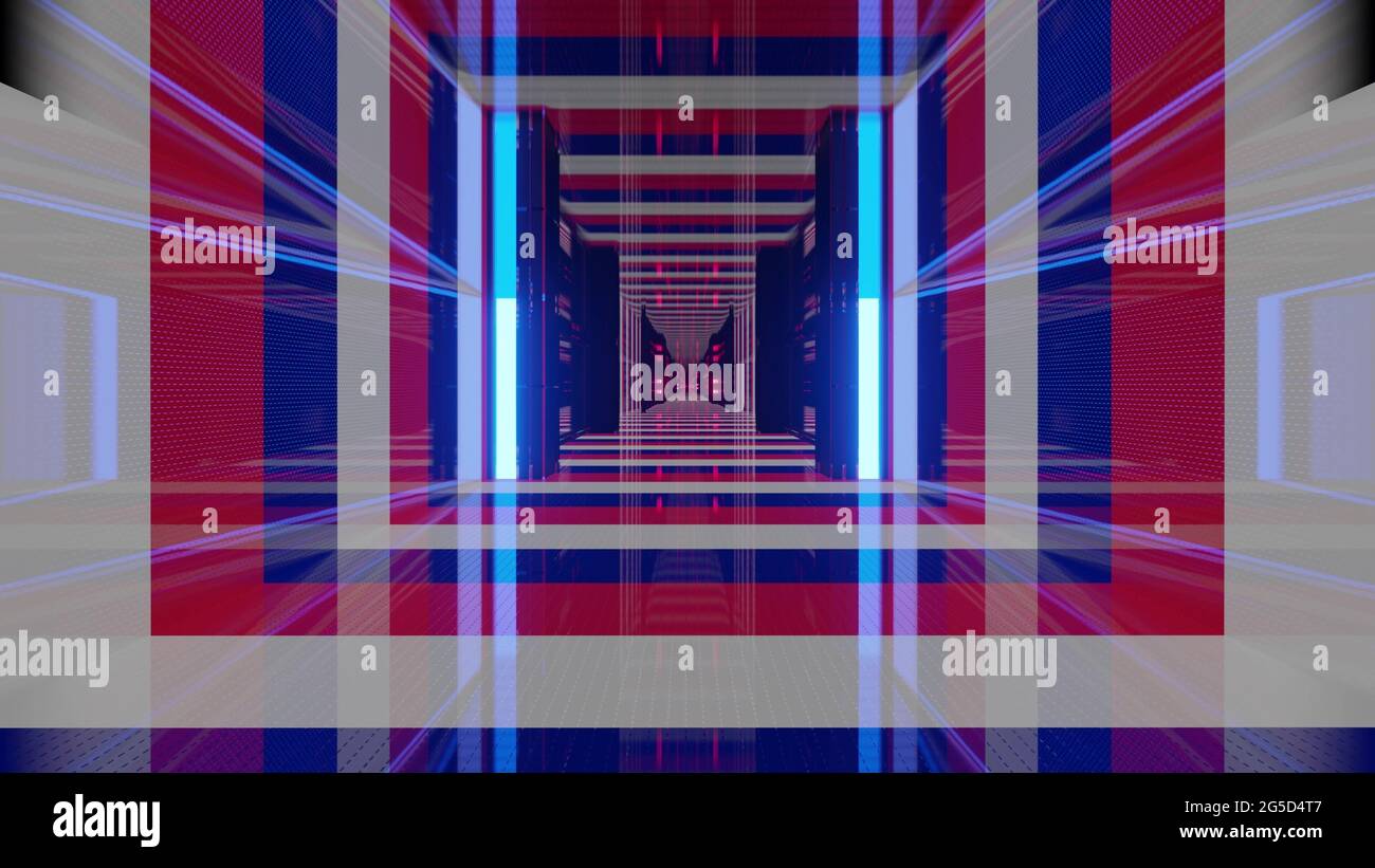 3d illustration of France flag corridor in 4K UHD Stock Photo - Alamy