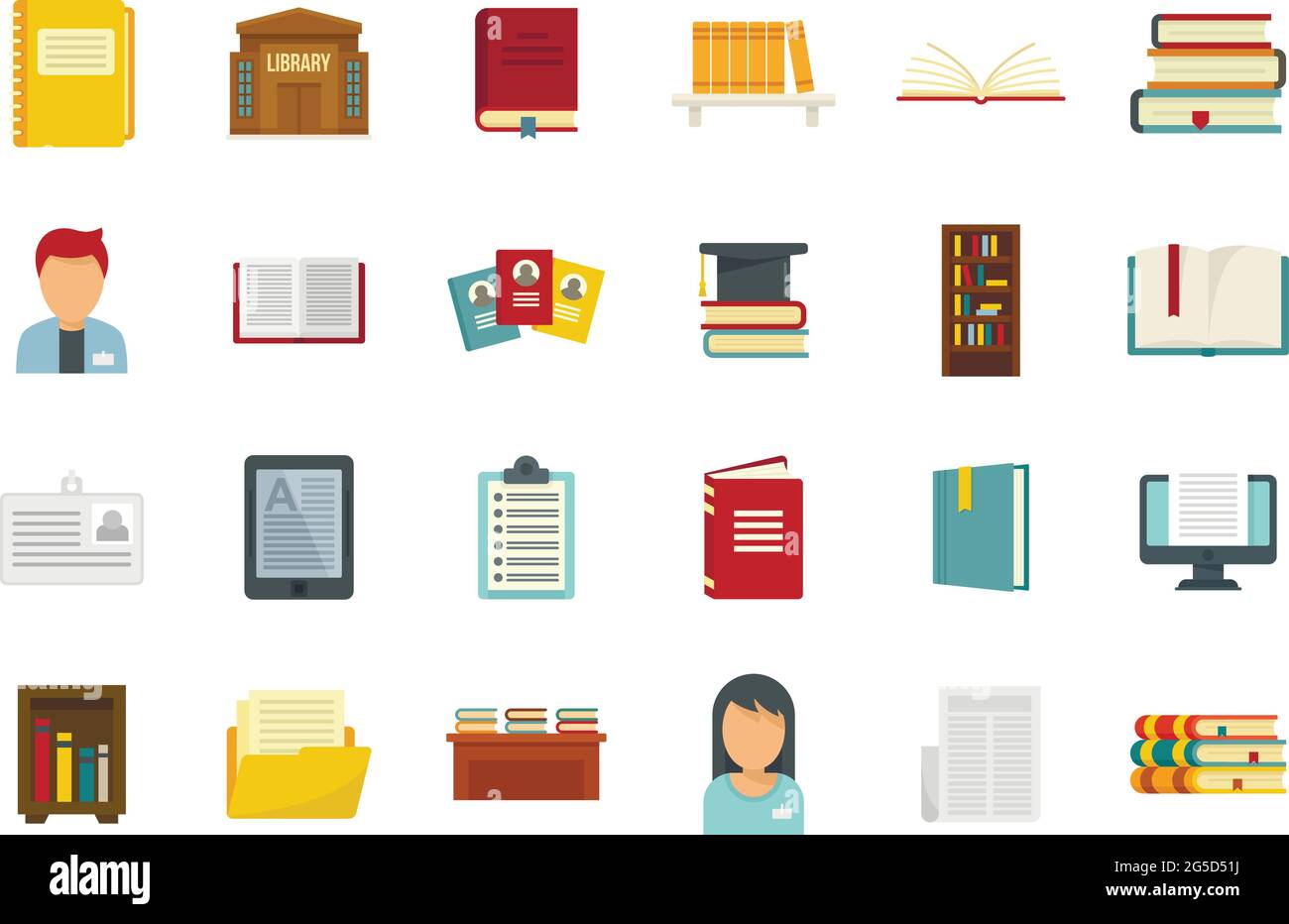 Library icons set flat vector isolated Stock Vector Image & Art - Alamy Library icons set flat vector isolated Stock Vector Image & Art - Alamy