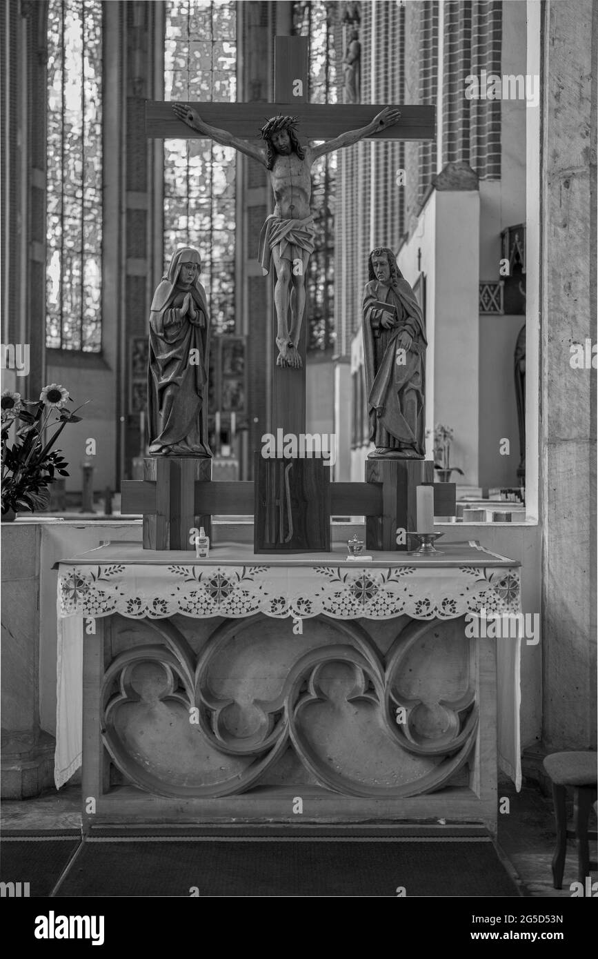 Church of The Holy Mary on Piasek Stock Photo - Alamy