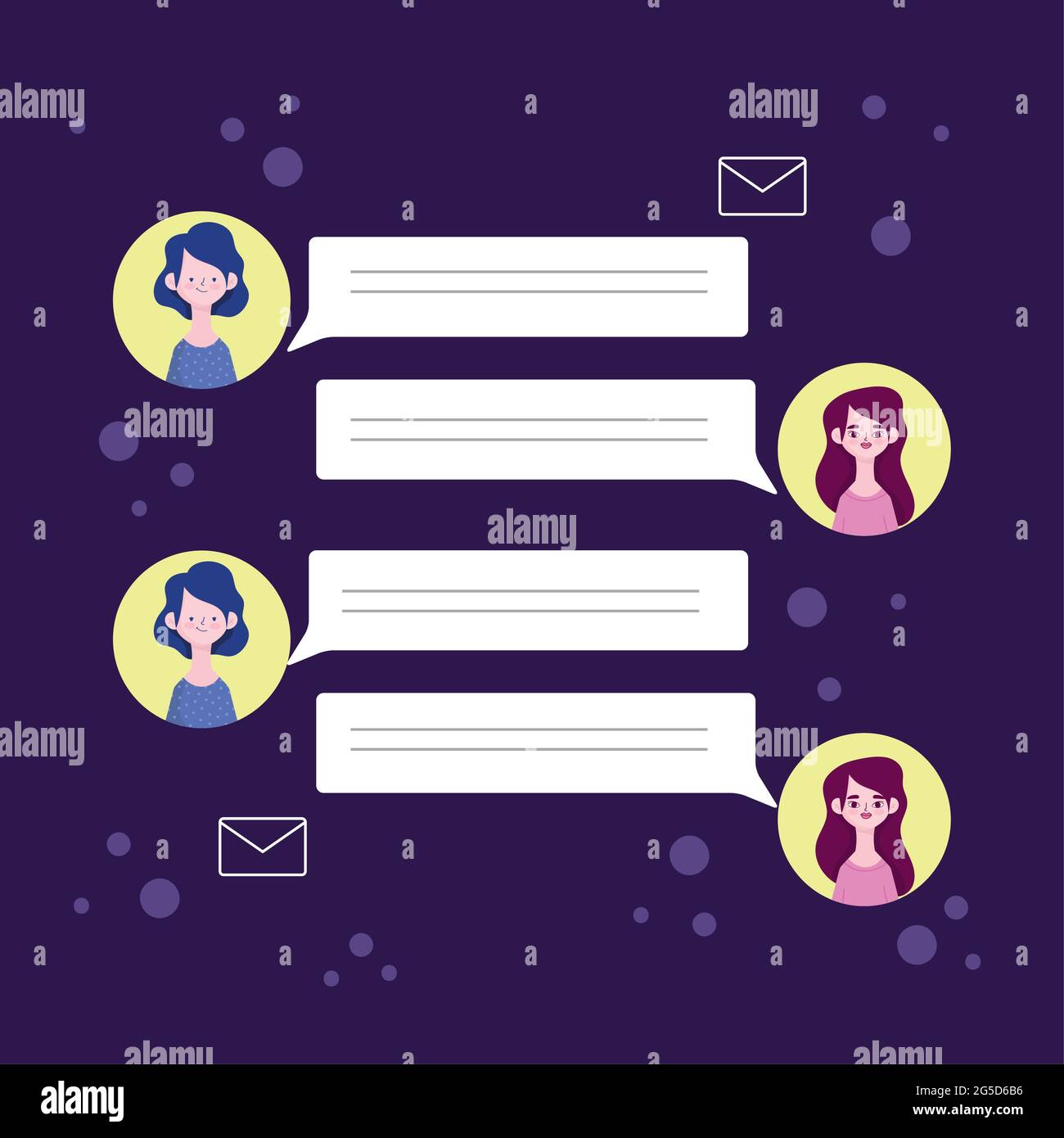 people avatar chatting Stock Vector Image & Art - Alamy