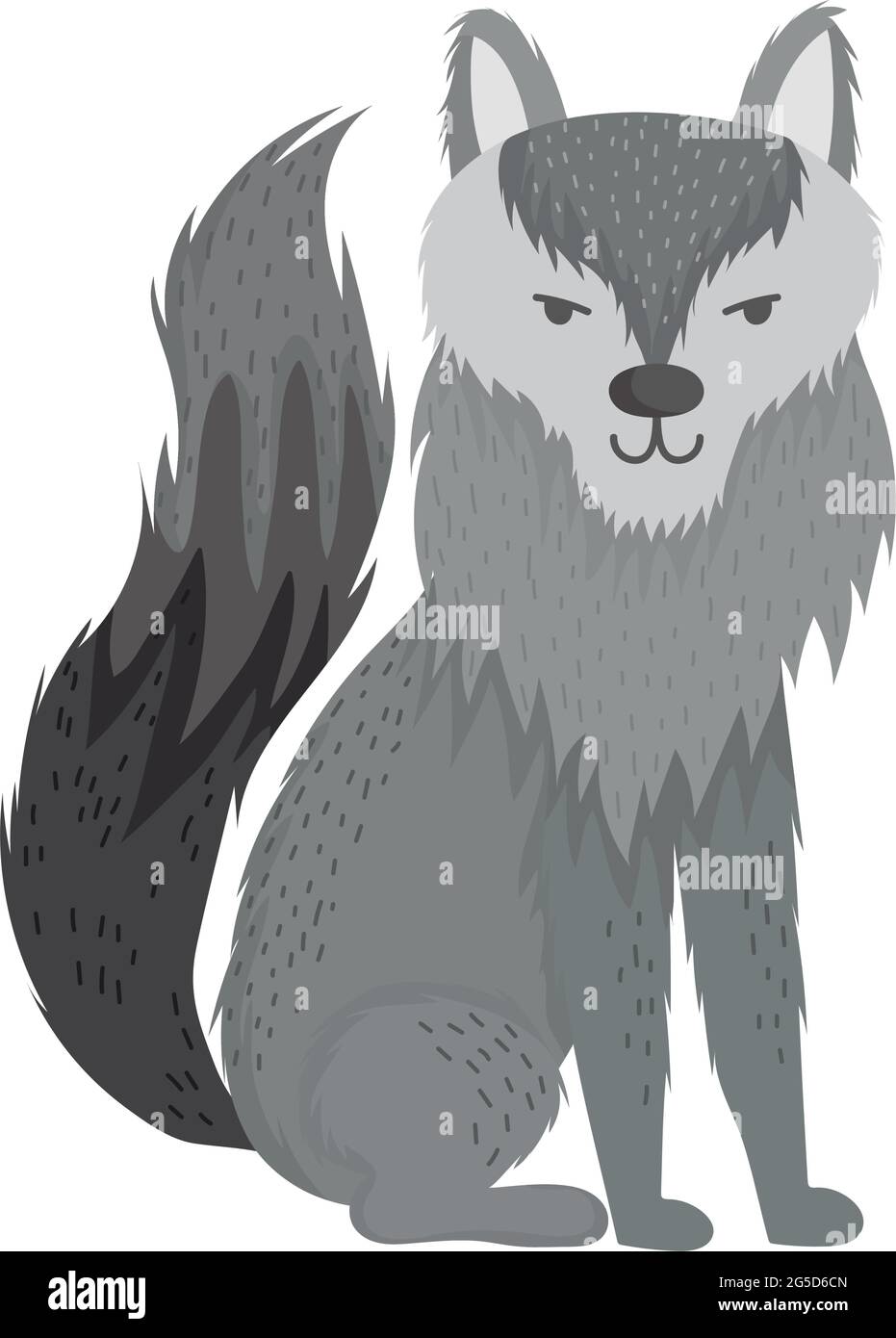 wolf wildlife cartoon Stock Vector Image & Art - Alamy