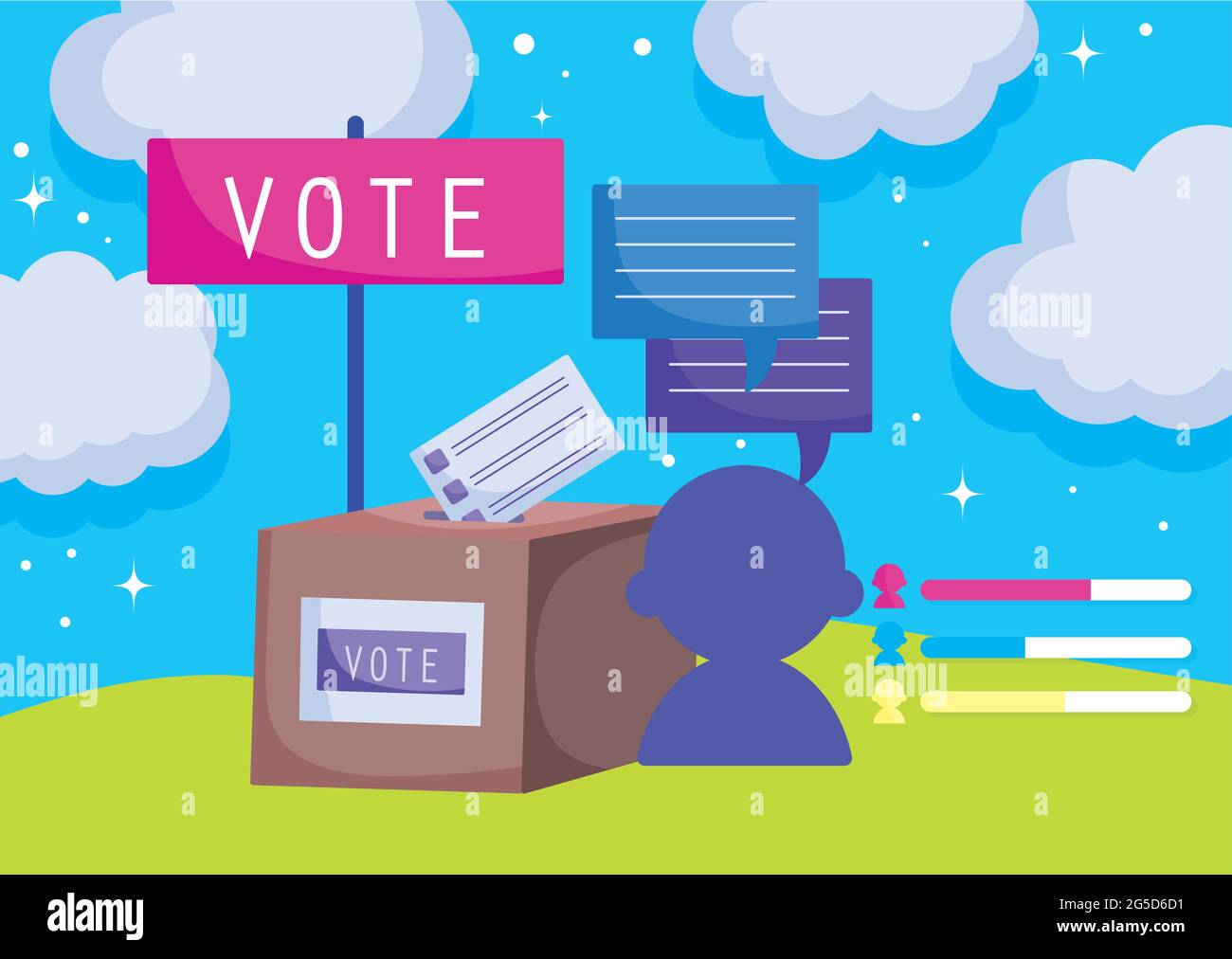 vote process democracy Stock Vector Image & Art - Alamy