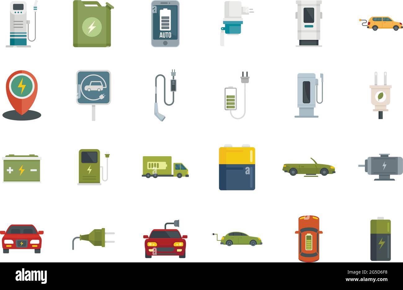 Hybrid car Stock Vector Images - Alamy